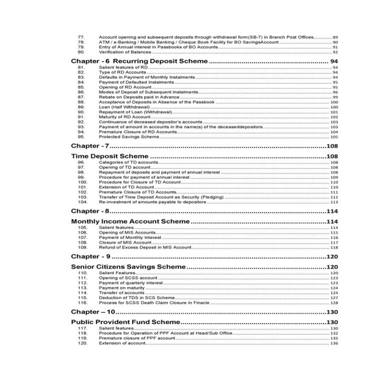 CBS Manual 2025–26 – Compilation of Post Office Savings Schemes ...
