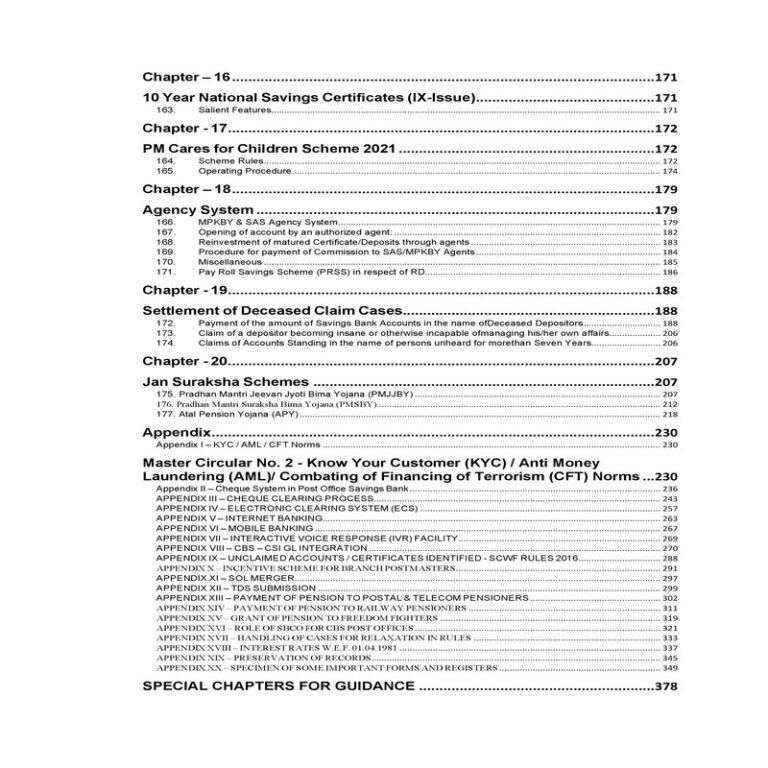 CBS Manual 2025–26 – Compilation of Post Office Savings Schemes ...
