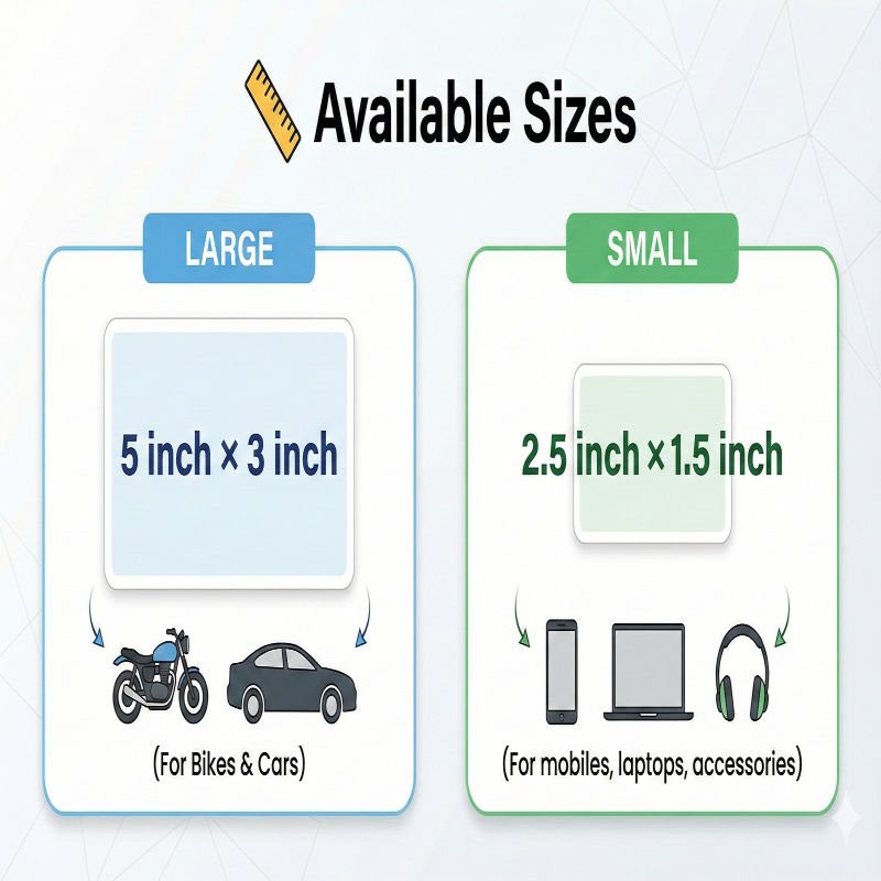 India Post UV Ink Transfer Stickers for Bike, Car & Accessories ...